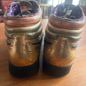 Reebok | Shoes | Reebok Metallic Retro Hi High Top Freestyle Rare ...